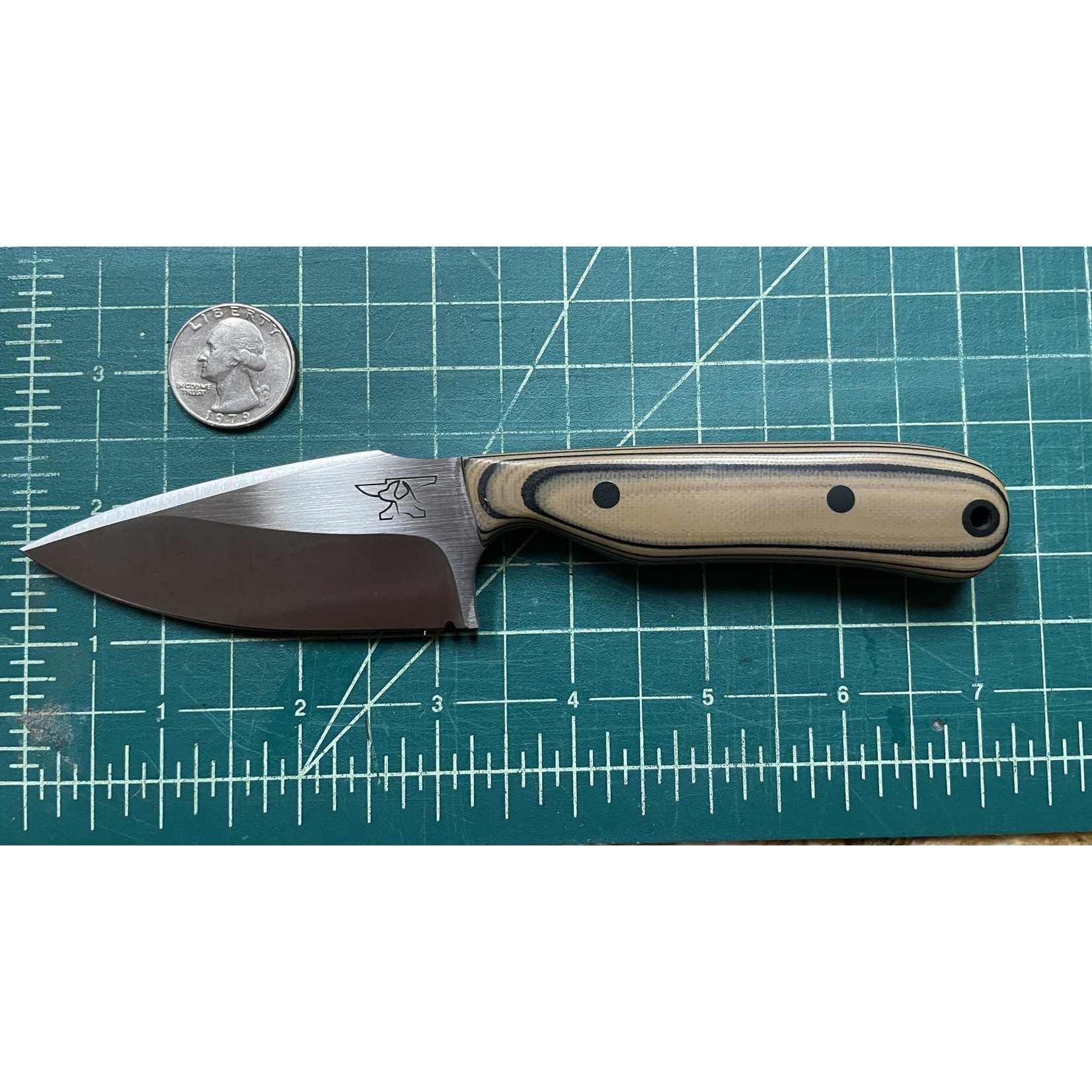 Cur Custom Blades CC218 Nitro-V & G10 Desert Tan Shrike - Quinn Knives ...