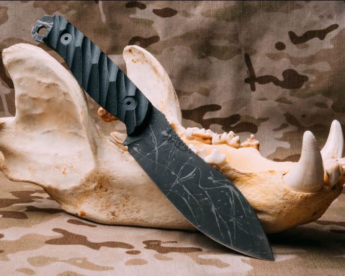 Half Face Blades HFB010 Magnacut & G10 Skinner - Quinn Knives ...