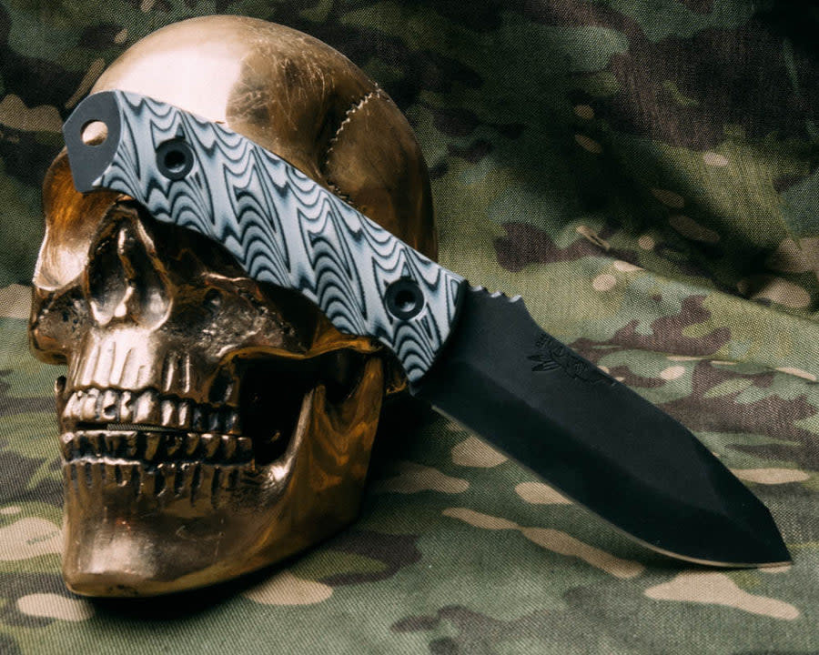 Half Face Blades HFB023 CPM3V & G10 Black + Gray Disaster Jr - Quinn ...
