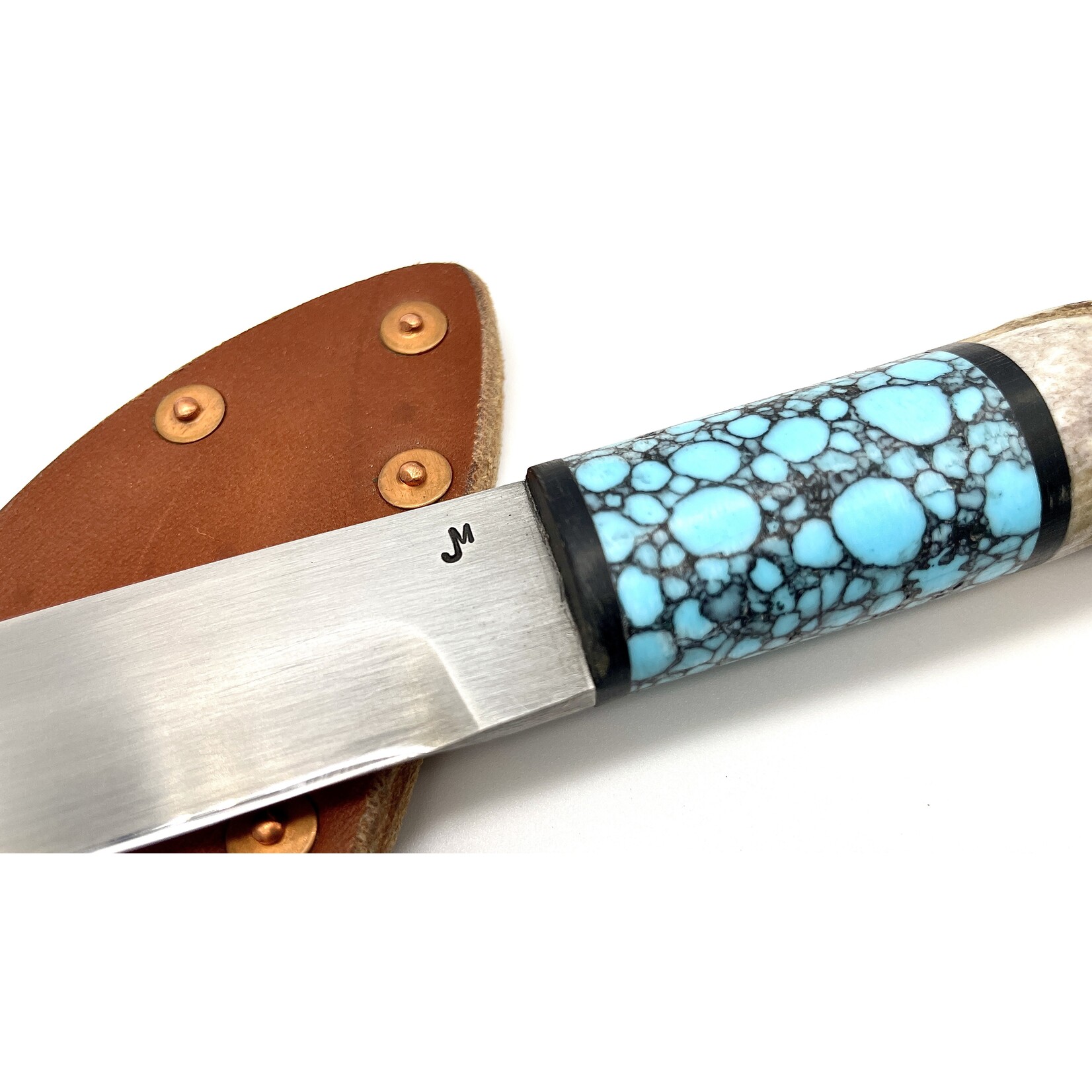 Jeff Morgan 1259 1095 & Antler + Turquoise Utility EDC - Quinn Knives ...
