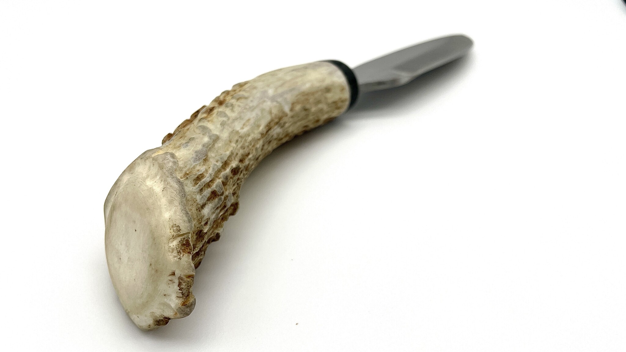 Jeff Morgan 1260 1095 & Antler + Micarta Stubby Utility - Quinn Knives & Backcountry Goods