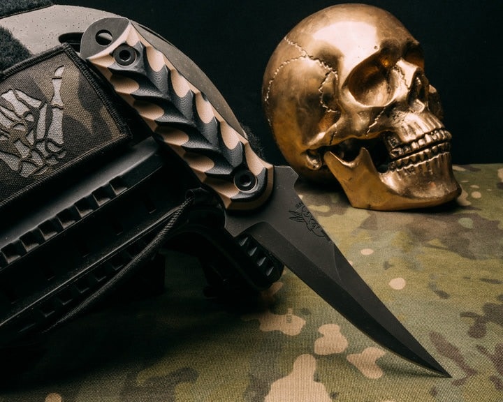 Half Face Blades HFB039 Magnacut & G10 Combat Fillet - Quinn Knives ...