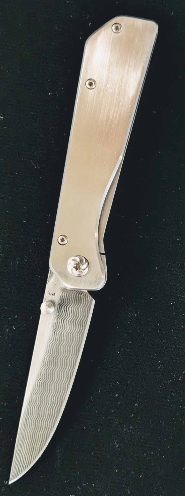 Zanutto Customs ZC029 Damasteel & Titanium Framelock - Quinn Knives ...