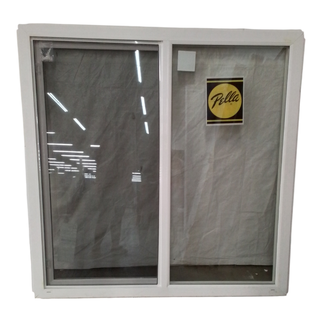 40122 Pella White Vinyl Slider Window with Lip 60"W-63"W - Bud's Warehouse