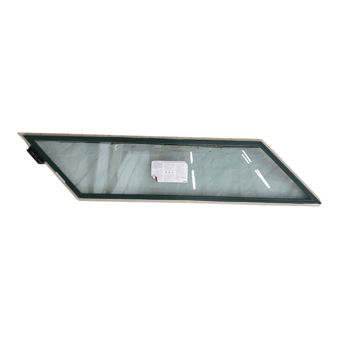 42197 Green / Beige Trapezoid Shaped Fixed Window 85"W - Bud's Warehouse