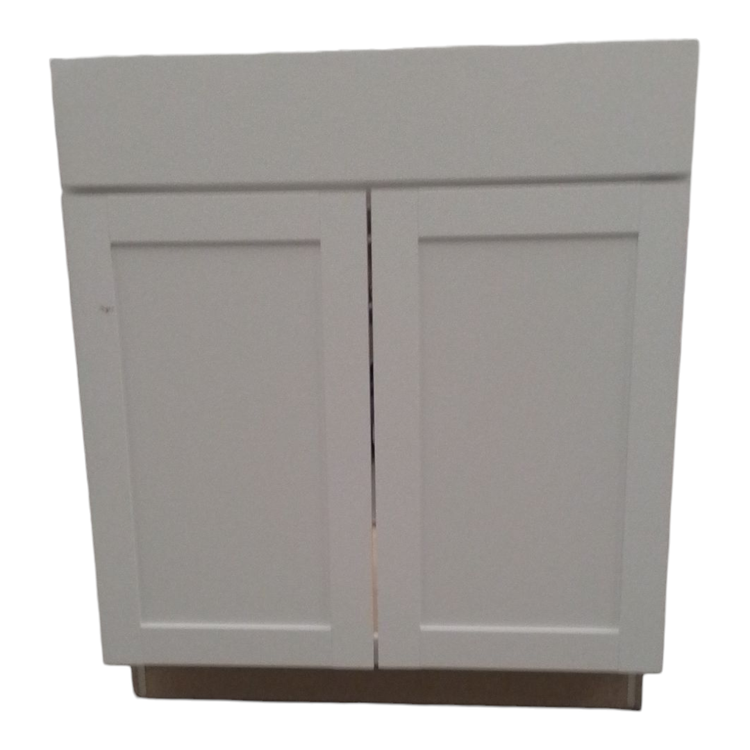 42836 Crisp White Sink Base Cabinet 30"W - Bud's Warehouse
