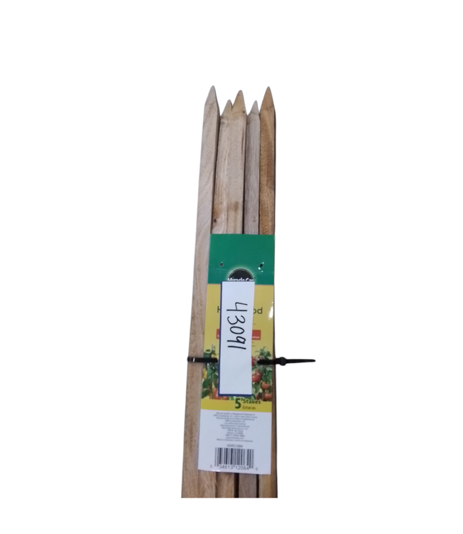 43091 Miracle Gro 5 ft Hardwood Stakes 5-pack - Bud's Warehouse