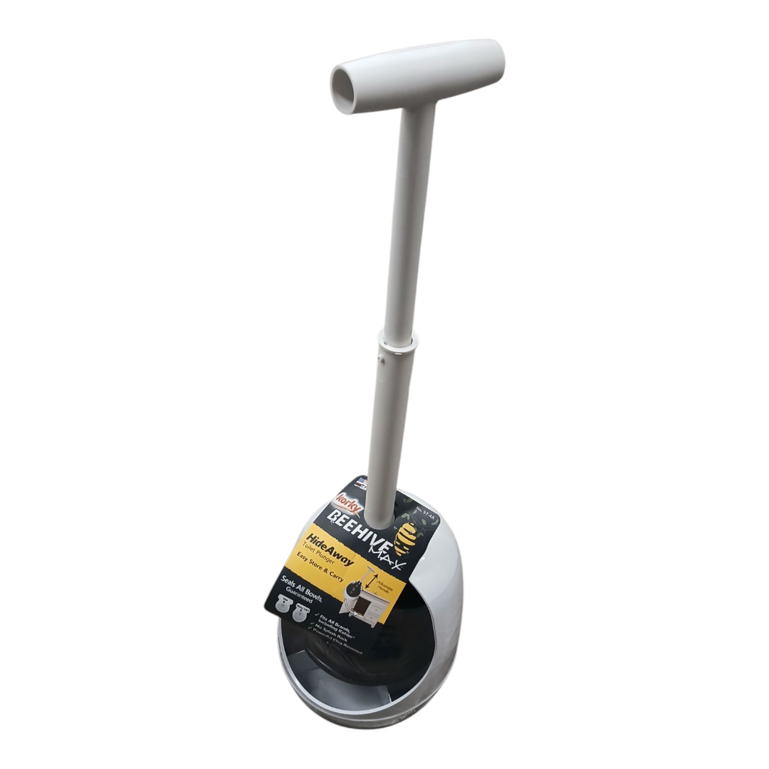 43625 Korky 6-in White Rubber Plunger with Storage Caddy - Bud's Warehouse