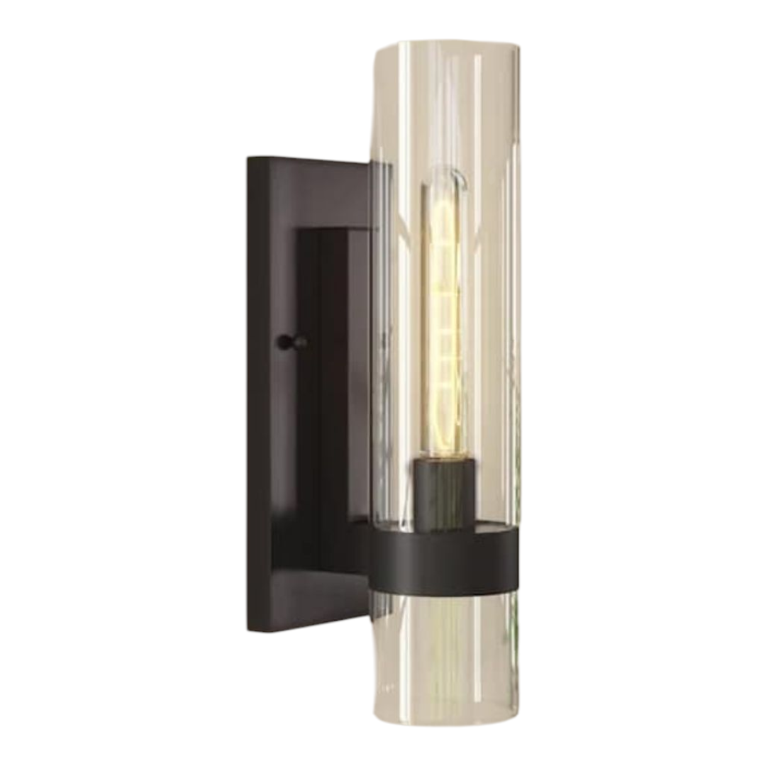 43776 Cattleya 4.75"W Black Wall Sconce - Bud's Warehouse