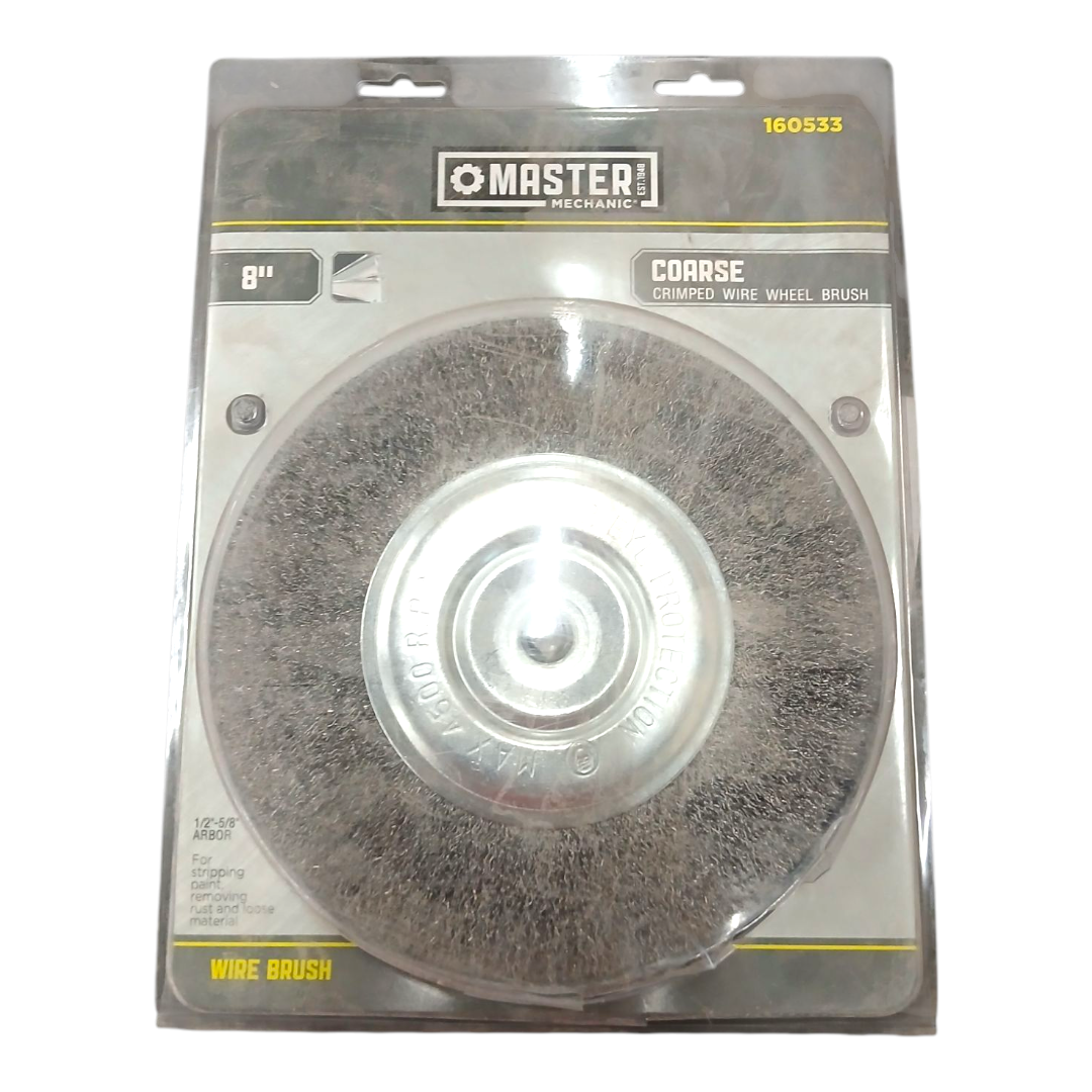 43824 Master Mechanic 8-Inch Wire Wheel Brush - Bud's Warehouse