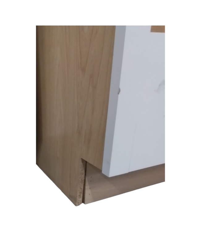 44540 White 30"W Open Faced Appliance Base Cabinet - Bud's Warehouse