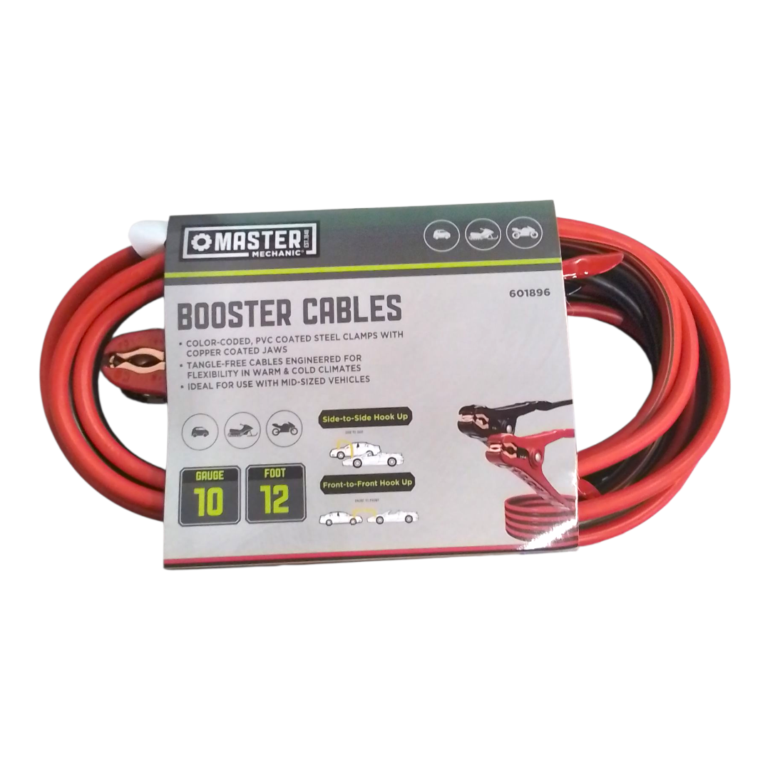 44762 Master Mechanic Booster Cables 12-Foot - Bud's Warehouse