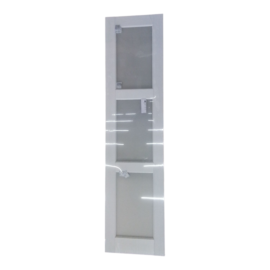 45092 White Interior 3-Glass Panel Slab Door 24"W - Bud's Warehouse