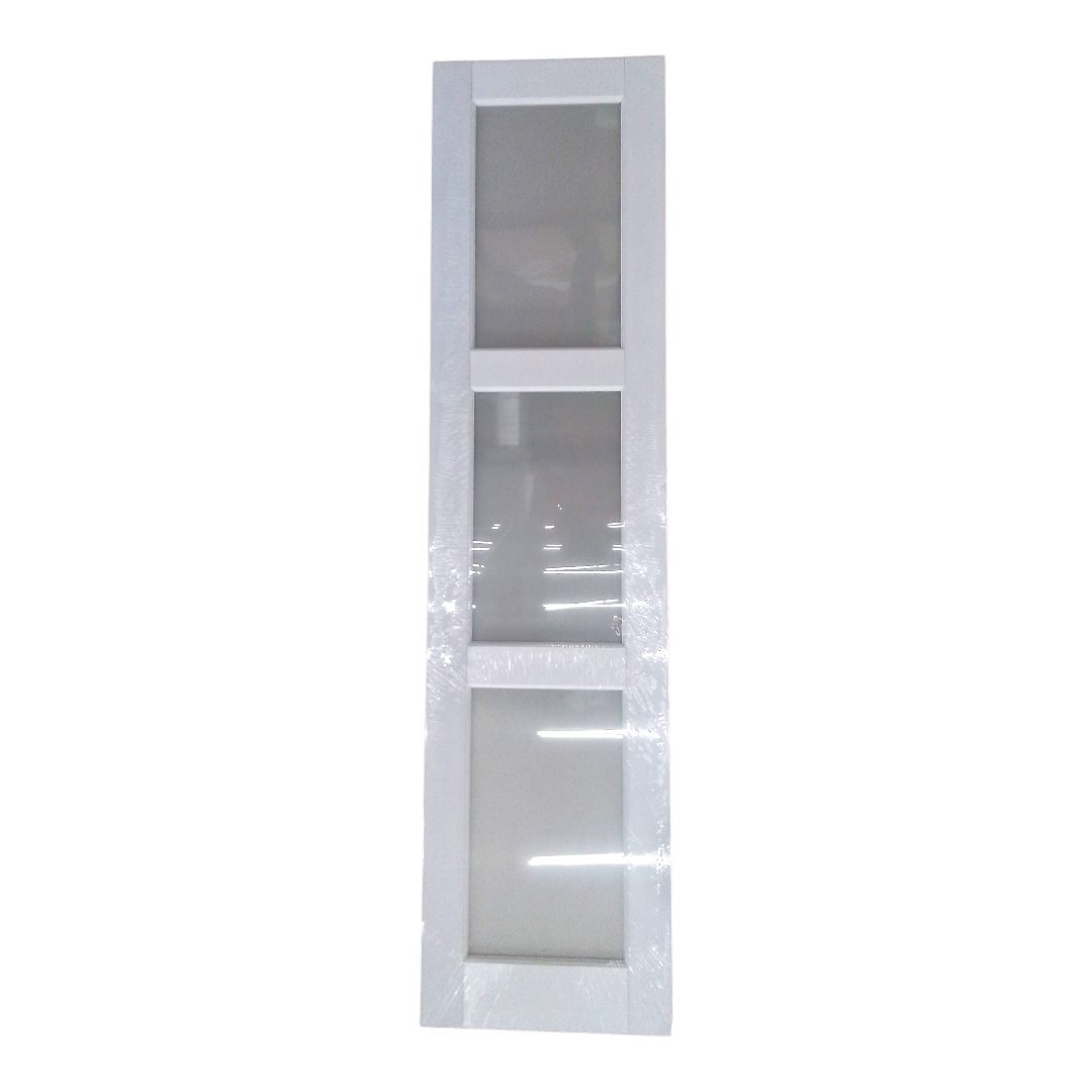 45092 White Interior 3-Glass Panel Slab Door 24"W - Bud's Warehouse