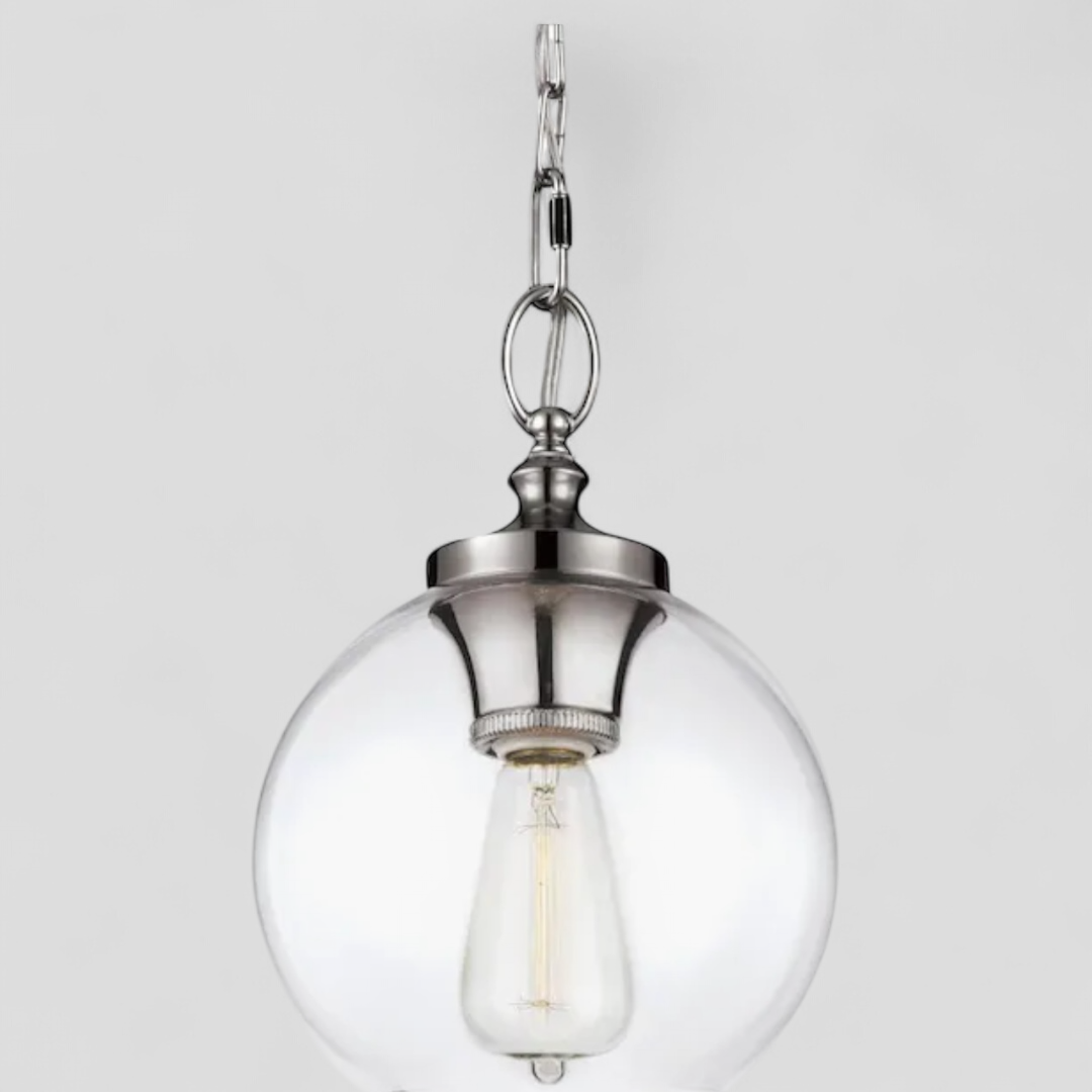 46792 Visual Comfort Studio Polished Nickel Pendant Light - Bud's Warehouse