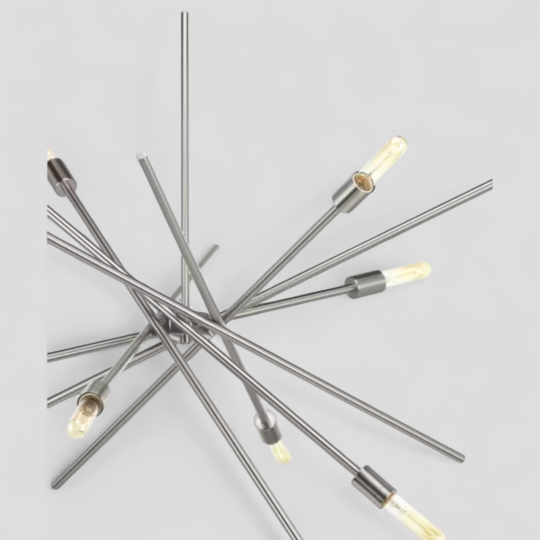 46821 Progress Lighting Astra Steel 8-Light Chandelier - Bud's Warehouse