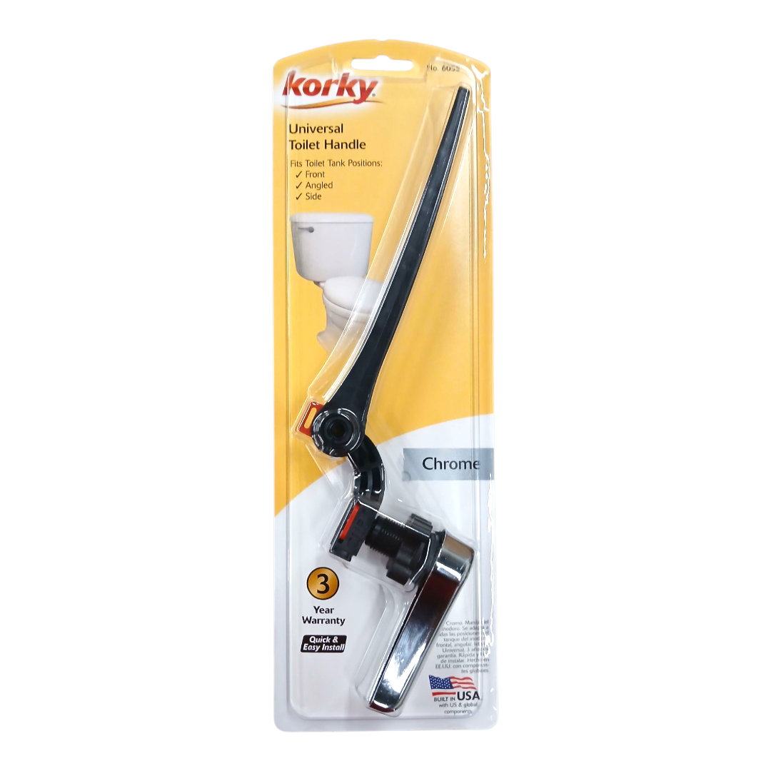 43640 Korky Chrome Universal Fit 8-In Toilet Lever - Bud's Warehouse