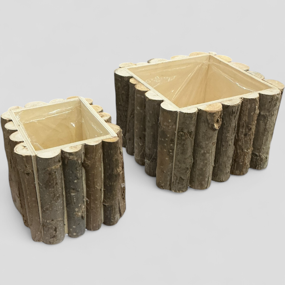 47902 Holiday Living Birch Planter 2-Pack - Bud's Warehouse
