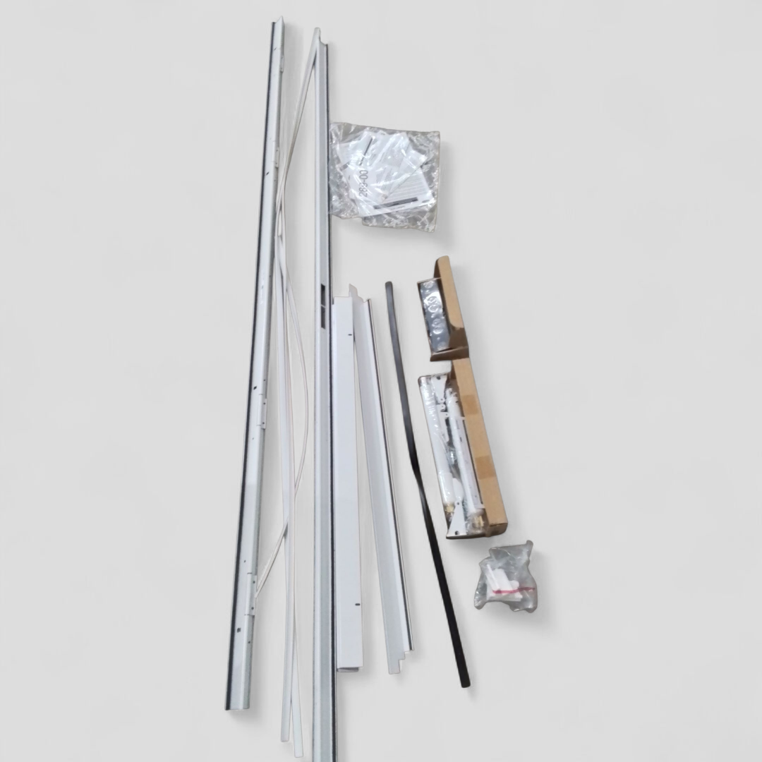 48310 Larson Easy Vent White 34‑in × 81‑in Storm Door - Bud's Warehouse