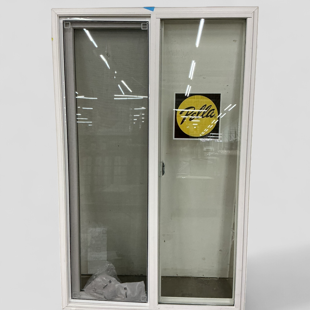 48382 Pella Sliding Vinyl Window 37.5"W x 59.5"H - Bud's Warehouse