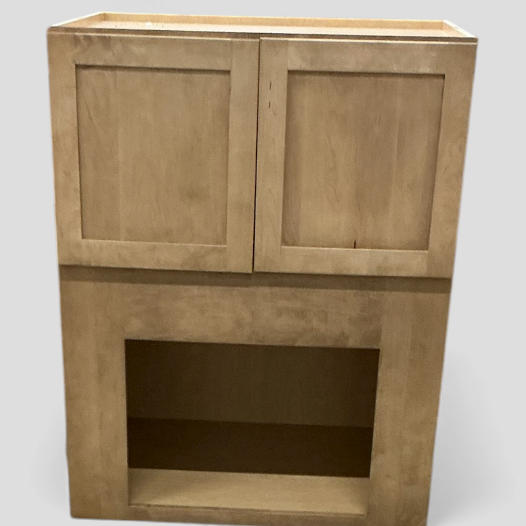 48652 Maple Microwave Wall Cabinet 32.75"W - Bud's Warehouse
