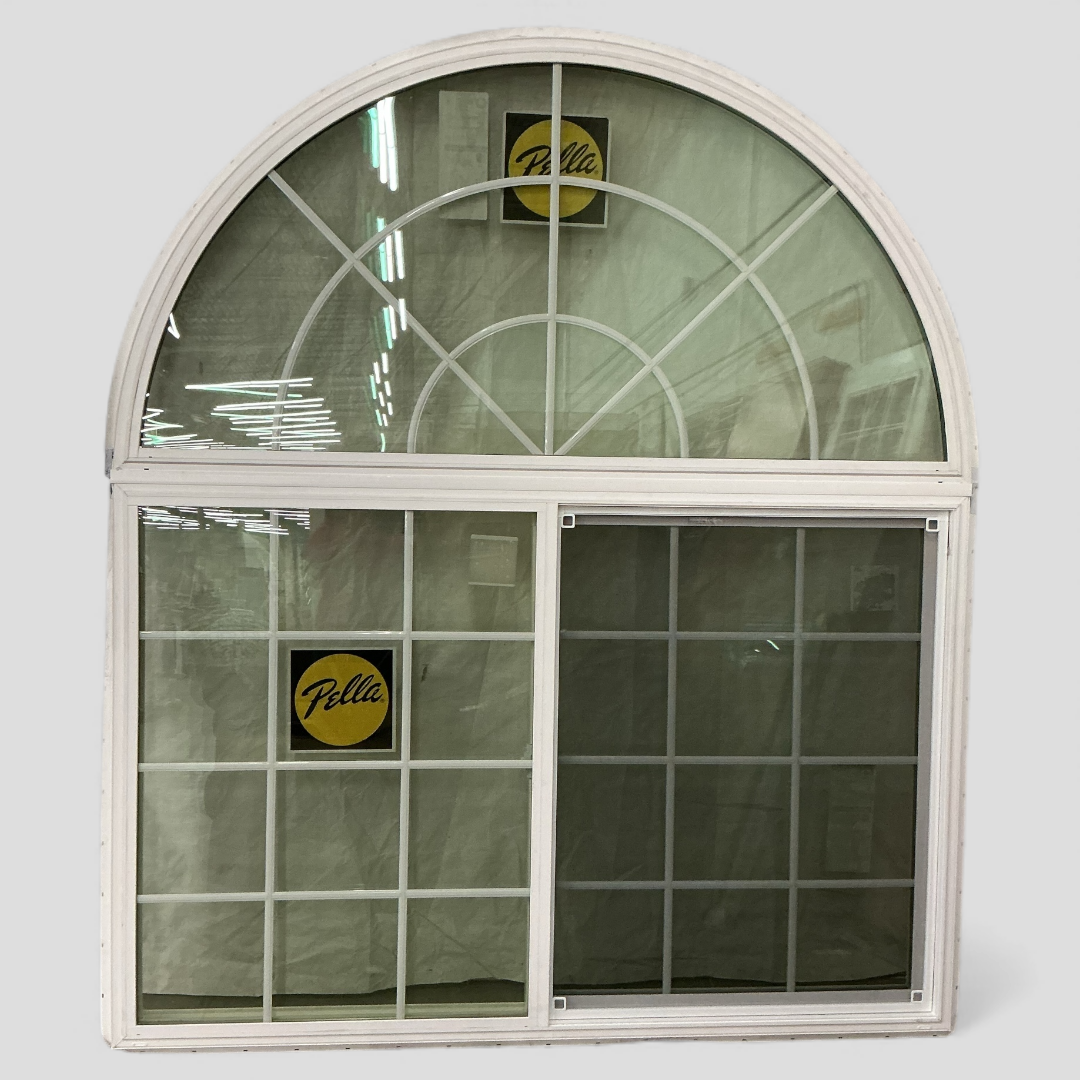 48792 Pella Gridded Slider With Arch Top Window 72"W x 83.25"H - Bud's ...