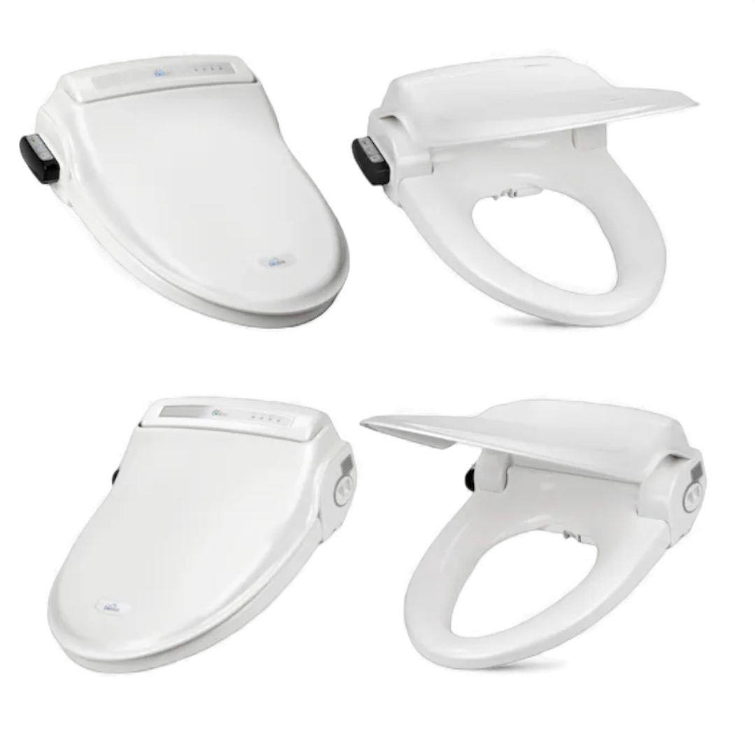 49248 Bio Bidet White Round Heated Bidet Toilet Seat - Bud's Warehouse