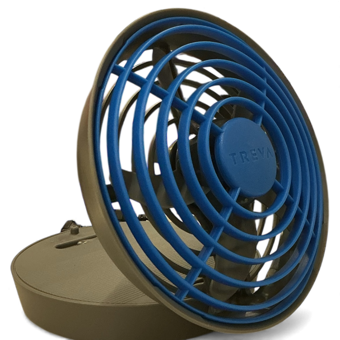 49325 Treva O2Cool Blue Portable 5" Fan - Bud's Warehouse