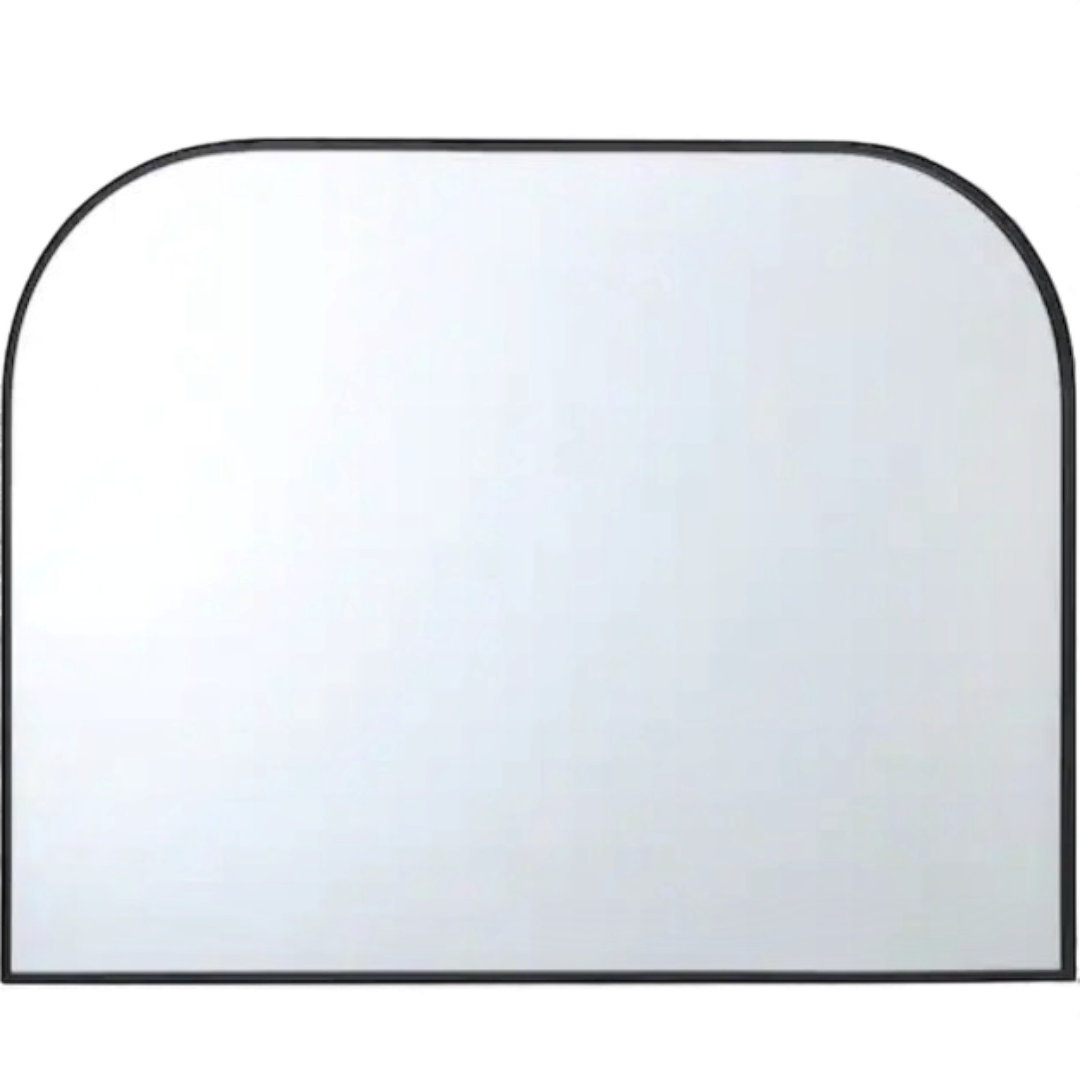 49367 Origin 21 Arched Rectangle Black Frame Mirror - Bud's Warehouse