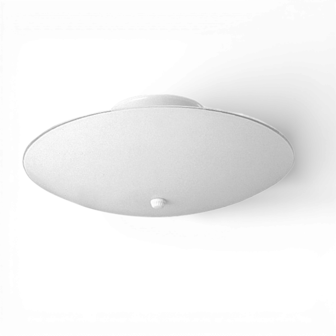 49781 White Round 2-Light Flush Mount Light - Bud's Warehouse