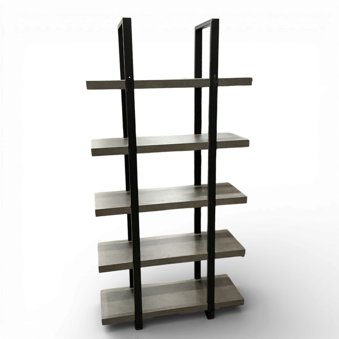 49793 Weathered Ash 5-Tier Shelves Set of 2 - Bud's Warehouse