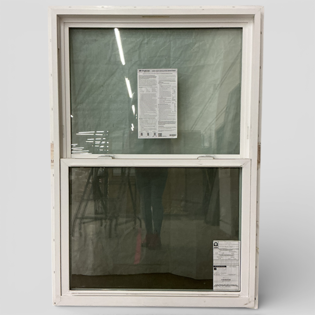 49830 Vinyl Single Hung Window 37.125"W x 54.25"H - Bud's Warehouse