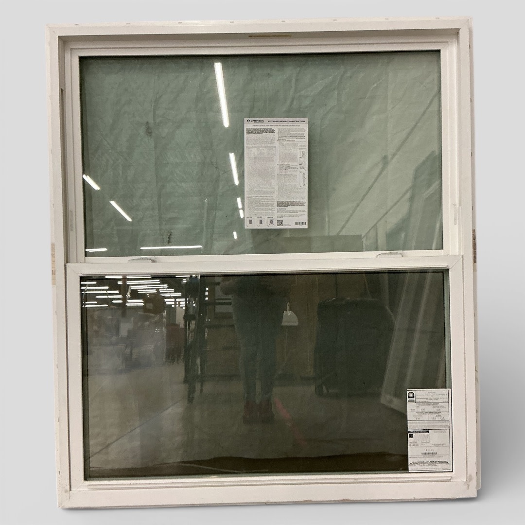 49878 Single Hung Vinyl Window 47.1875"W x 54.1875"H - Bud's Warehouse