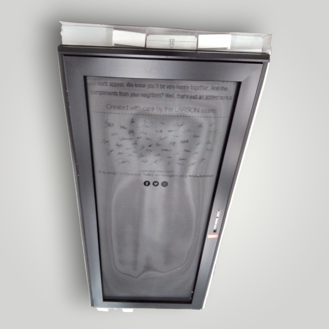 50127 36"W x 81"H Black Security Screen Door - Bud's Warehouse
