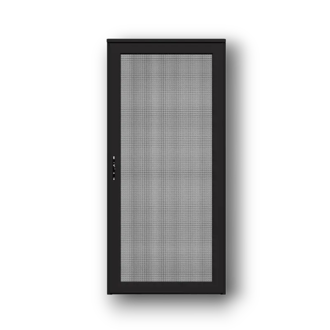 50127 36"W x 81"H Black Security Screen Door - Bud's Warehouse