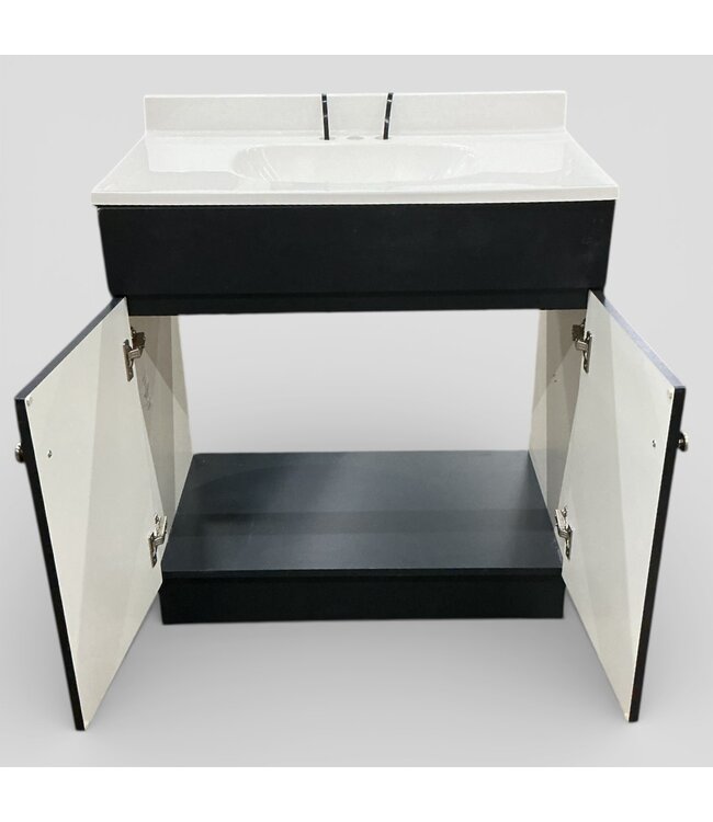 50146 Dover 30" Navy Blue Bathroom Vanity - Bud's Warehouse