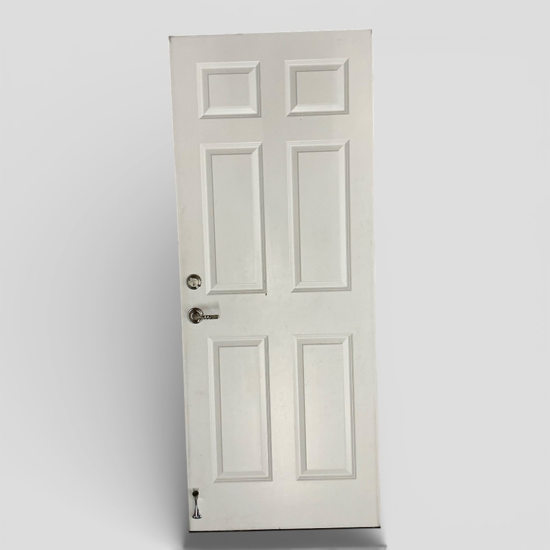 50286 Solid Core 6-Panel Exterior Door 32" x 80" - Bud's Warehouse