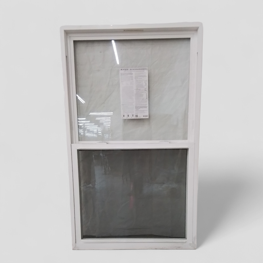 50331 White Vinyl Vertical Sliding Window 35.5"W x 59.5"H - Bud's Warehouse