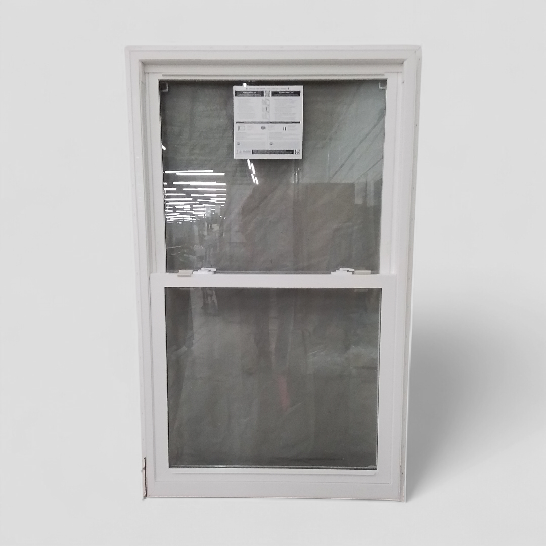 50330 White Vinyl Vertical Sliding Window 35.5"W x 59.5"H - Bud's Warehouse
