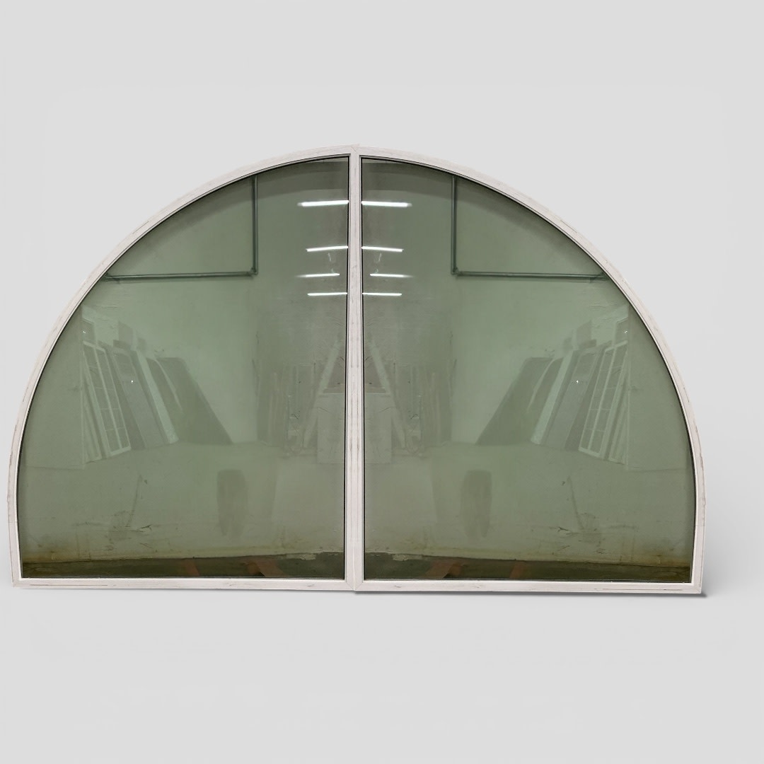 50340 White Vinyl Half Moon Fixed Window 71" x 59.5" - Bud's Warehouse