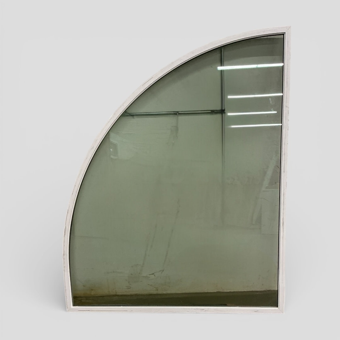 50340 White Vinyl Half Moon Fixed Window 71" x 59.5" - Bud's Warehouse