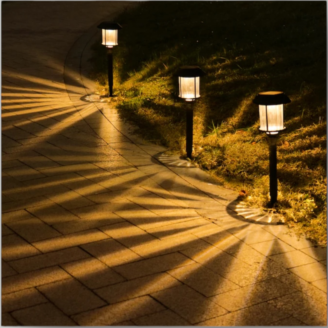 50381 Black Solar LED Outdoor Path Light Kit - Bud's Warehouse