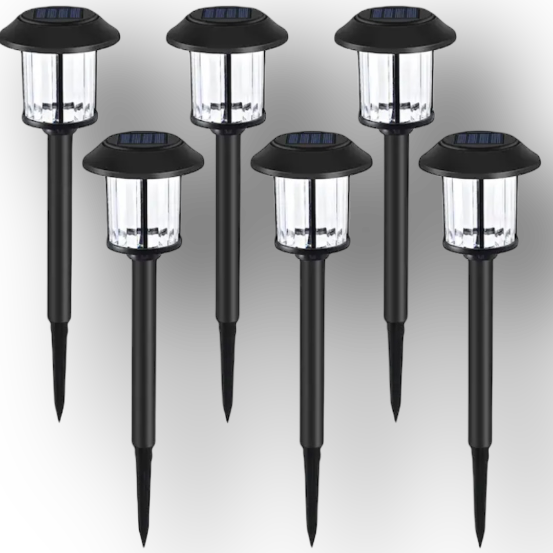 50381 Black Solar LED Outdoor Path Light Kit - Bud's Warehouse