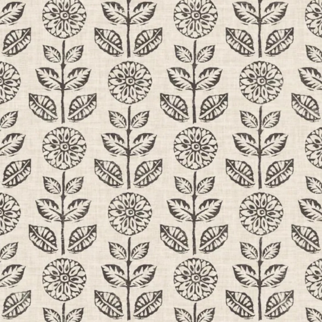 50483 Charcoal Floral Vinyl Wallpaper 31.2 sq. ft. - Bud's Warehouse