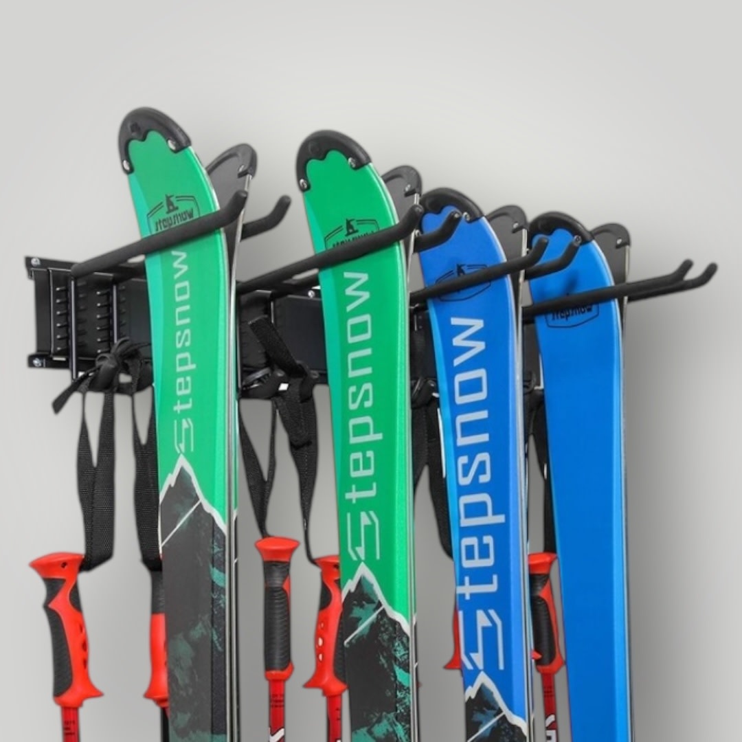 50495 Black Wall Mounted Ski Rack - Bud's Warehouse
