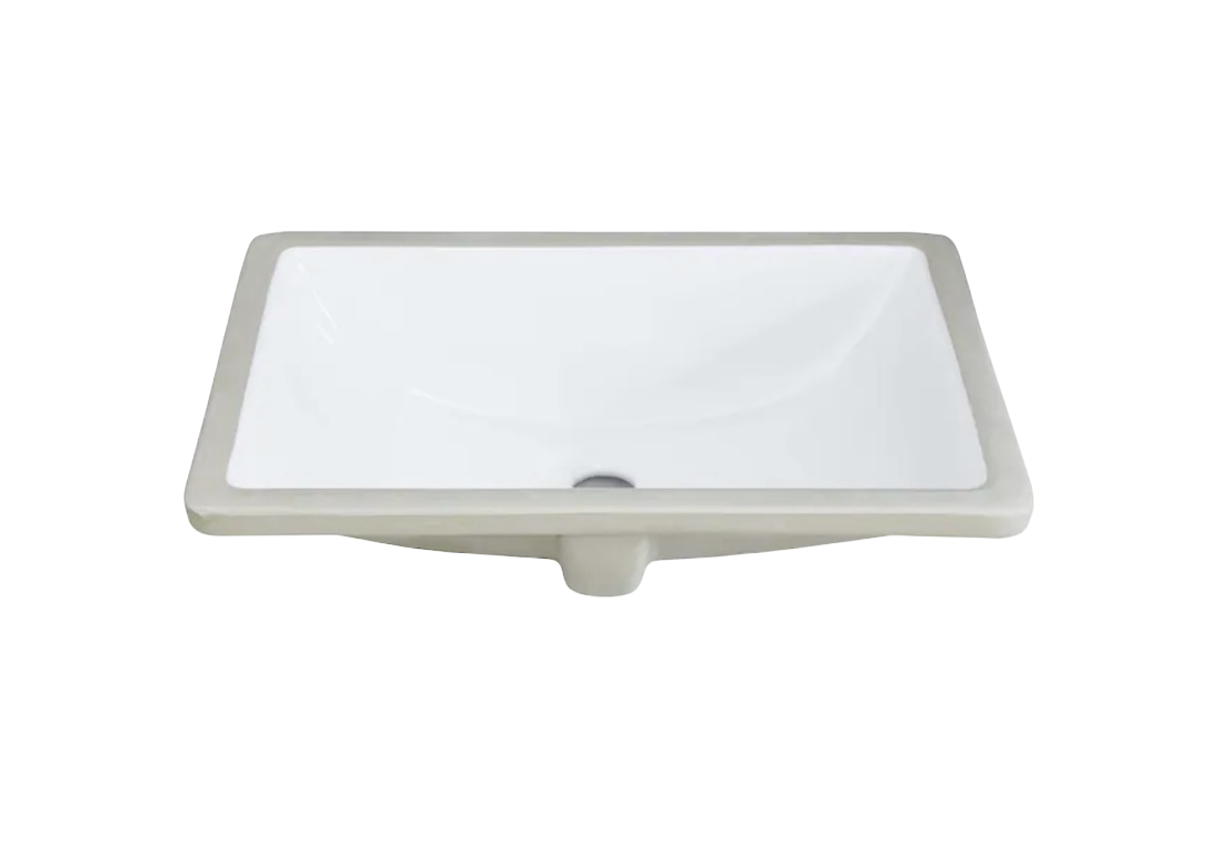 50556 Ceramic Rectangle Bathroom Sink - Bud's Warehouse