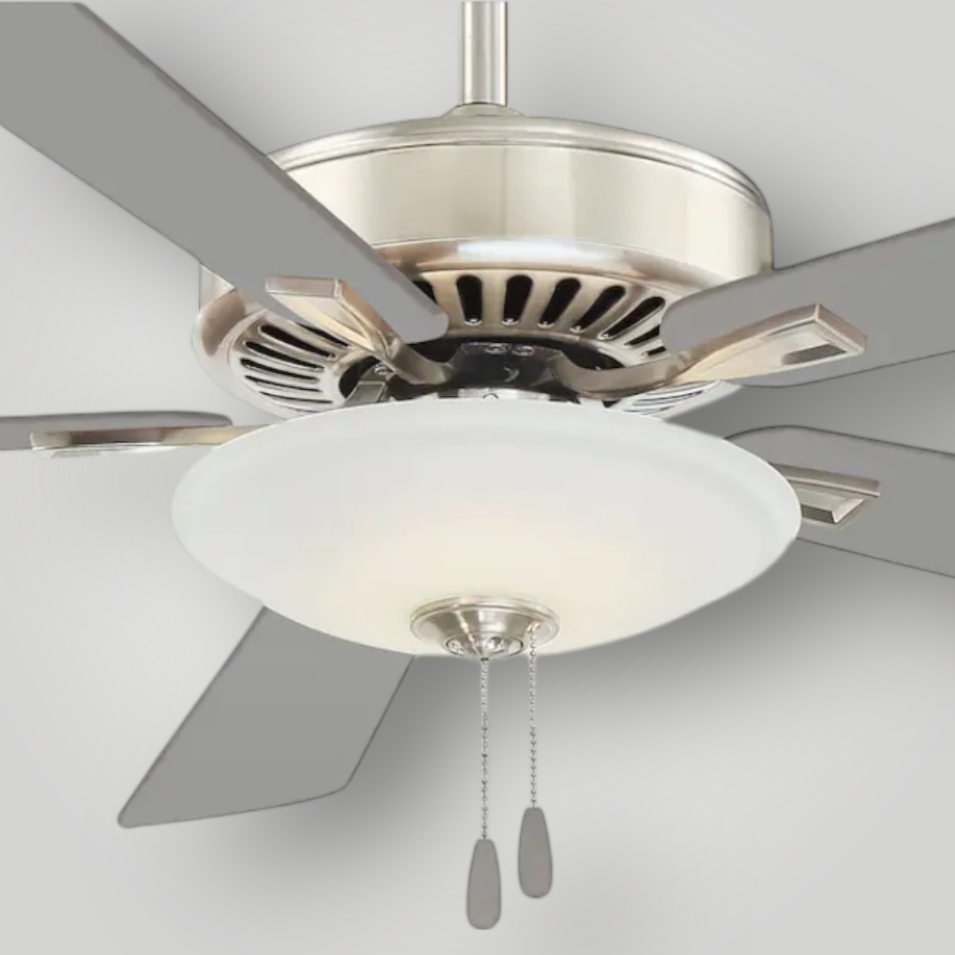 50565 5-Blade Ceiling Fan With LED Light 52" - Bud's Warehouse