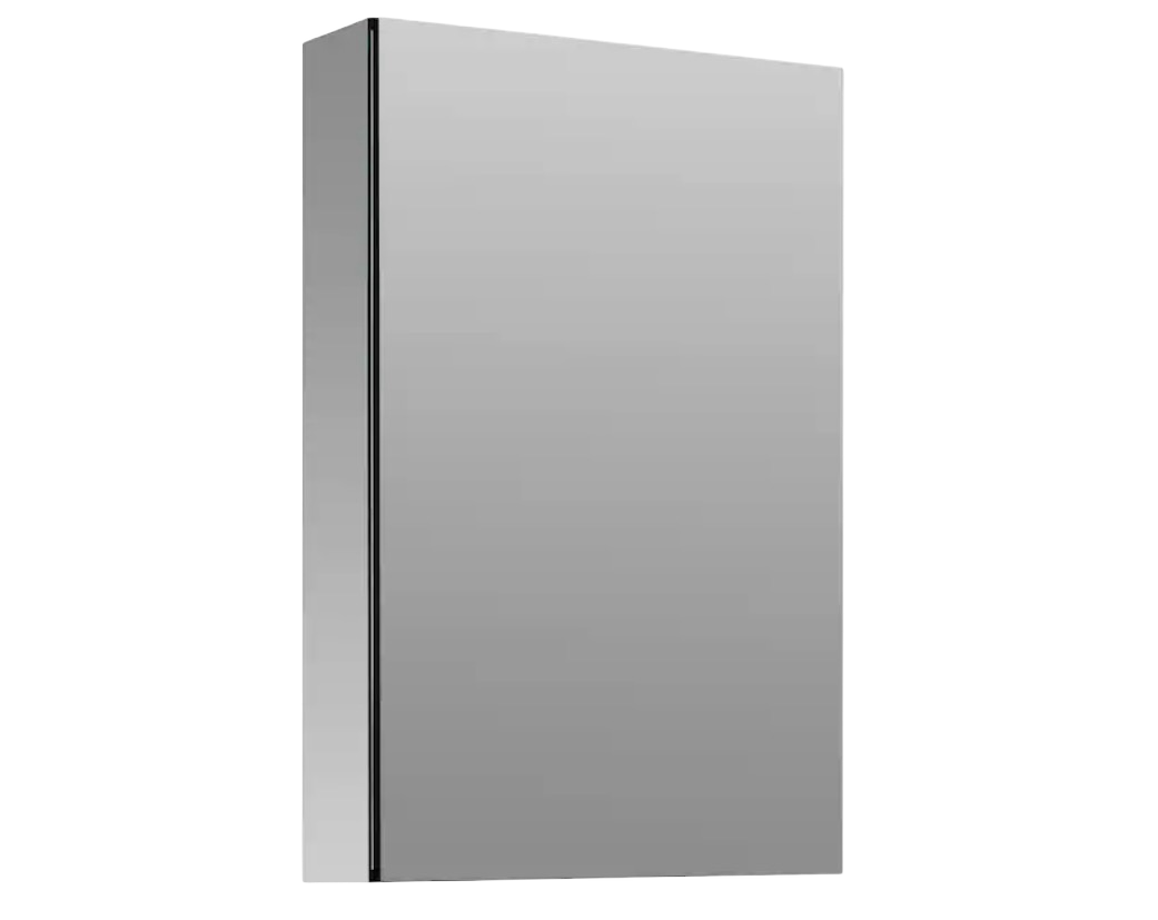 50596 Silver Fog Free Square Medicine Cabinet - Bud's Warehouse