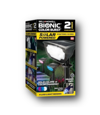 50637 2 -Pack Black Solar LED Outdoor Path Light - Bud's Warehouse