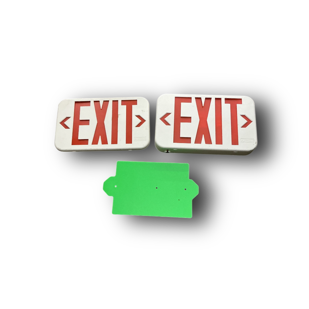 50685 LED White Thermoplastic Hardwired Exit Sign - Bud's Warehouse